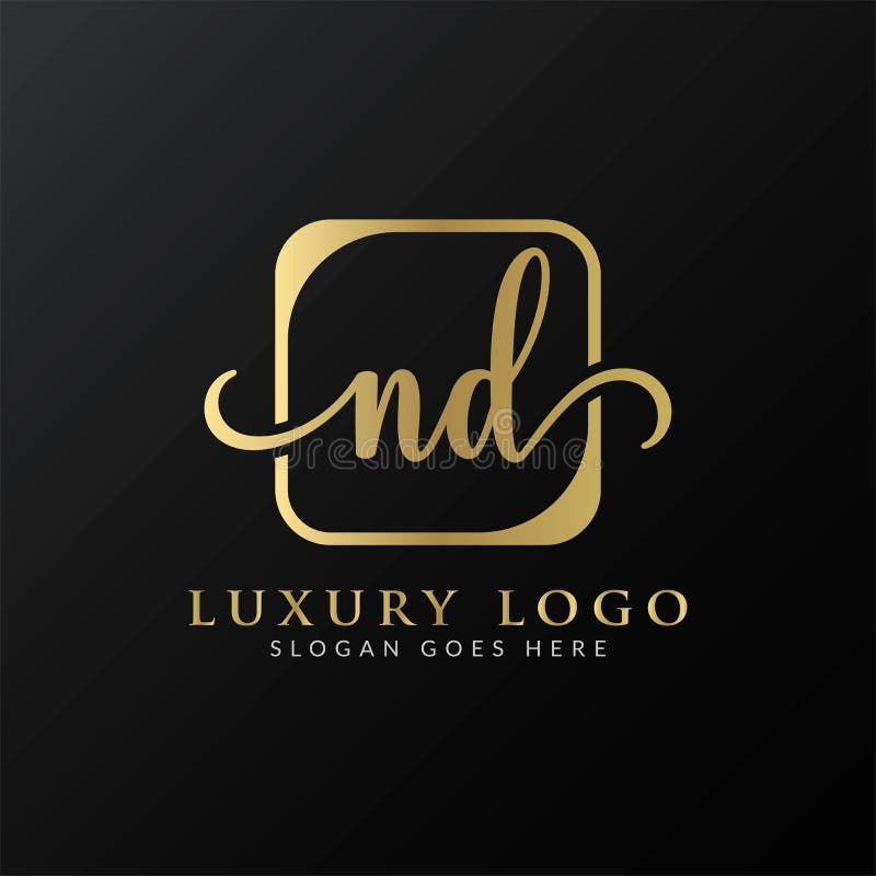 Initial Letter ND Logo Design Vector Template. ND Letter Logo Design ...