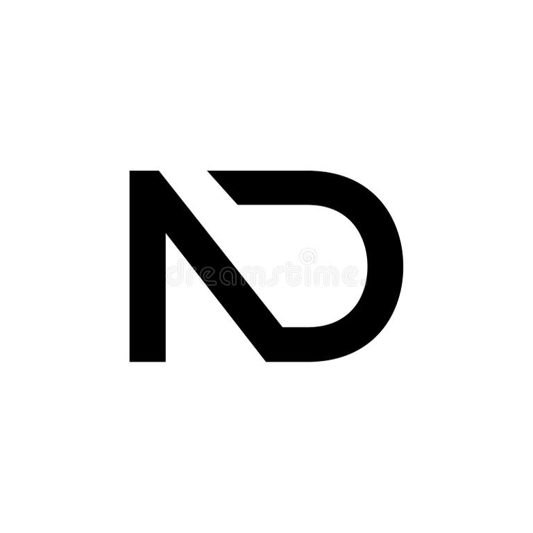 Initial Letter ND Logo Design Vector Template. Creative Abstract ND ...
