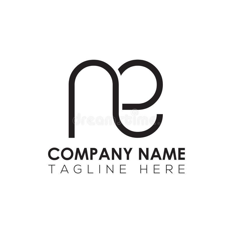 Initial Letter NE Logo Design Vector Template. Creative Abstract NE ...