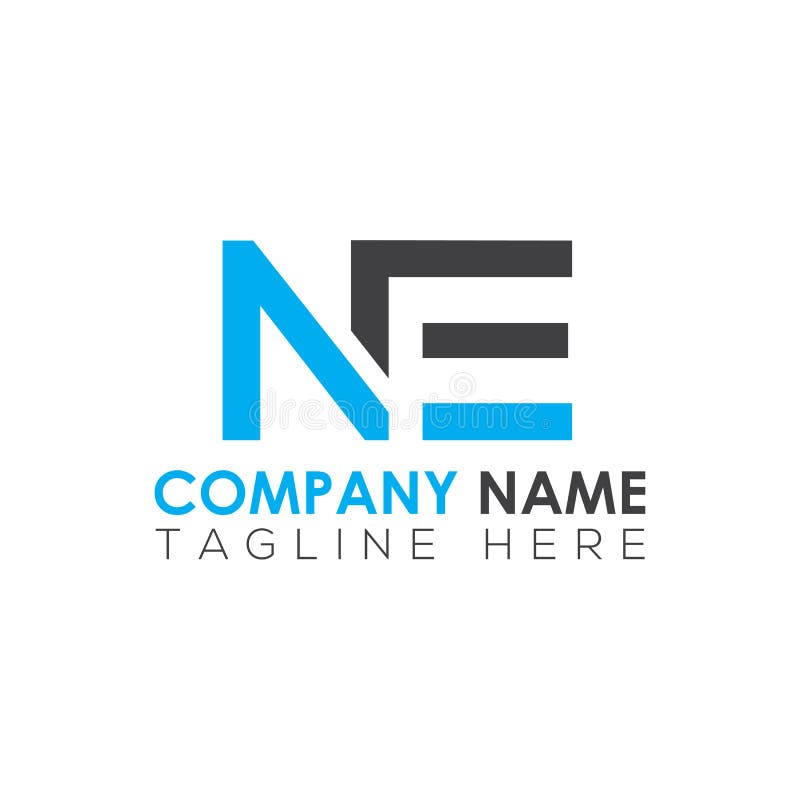 Initial Letter NE Logo Design Vector Template. Creative Abstract NE ...