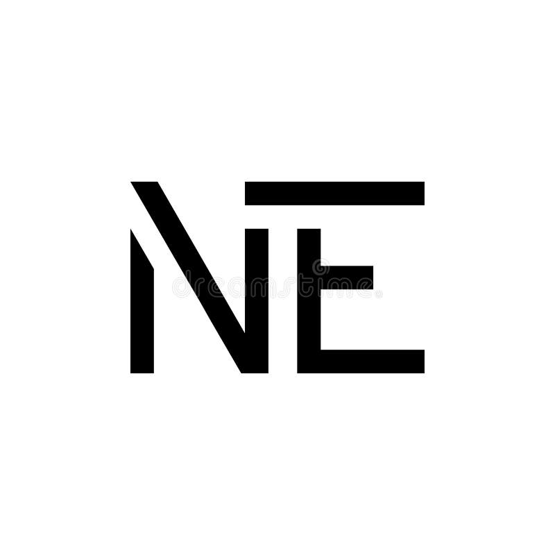 Initial Letter NE Logo Design Vector Template. Creative Abstract NE ...