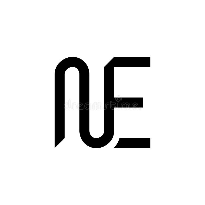 Initial Letter NE Logo Design Vector Template. Creative Abstract NE ...