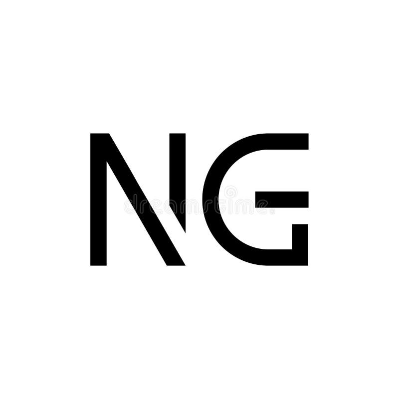Initial Letter NG Logo Design Vector Template. Creative Abstract NG ...