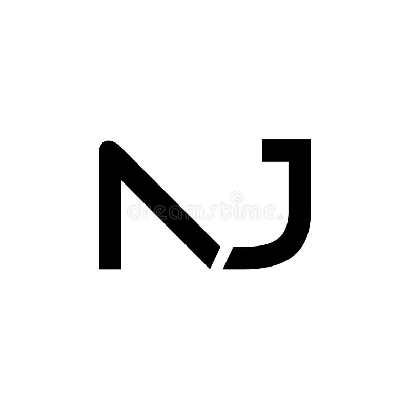 Initial Letter NJ Logo Design Vector Template. Creative Abstract NJ ...