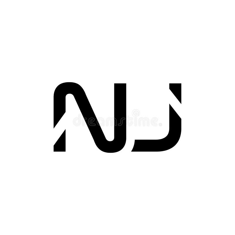 Initial Letter NJ Logo Design Vector Template. Creative Abstract NJ ...