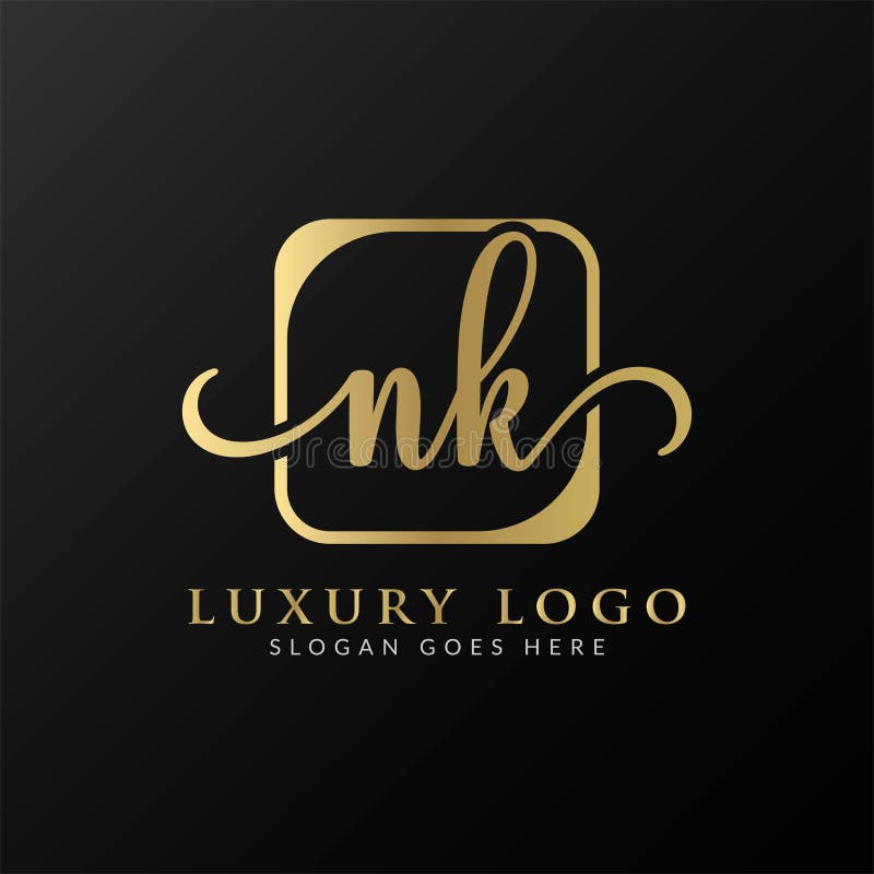 Initial Letter NK Logo Design Vector Template. NK Letter Logo Design ...