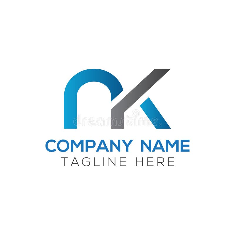Initial Letter NK Logo Design Vector Template. Creative Abstract NK ...