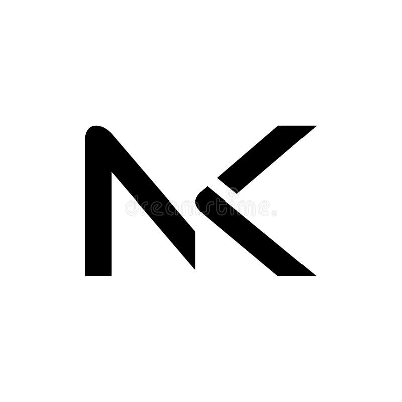 Initial Letter NK Logo Design Vector Template. Creative Abstract NK ...