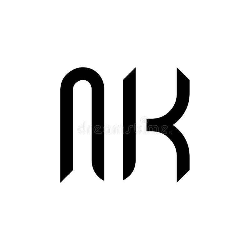 Initial Letter NK Logo Design Vector Template. Creative Abstract NK ...