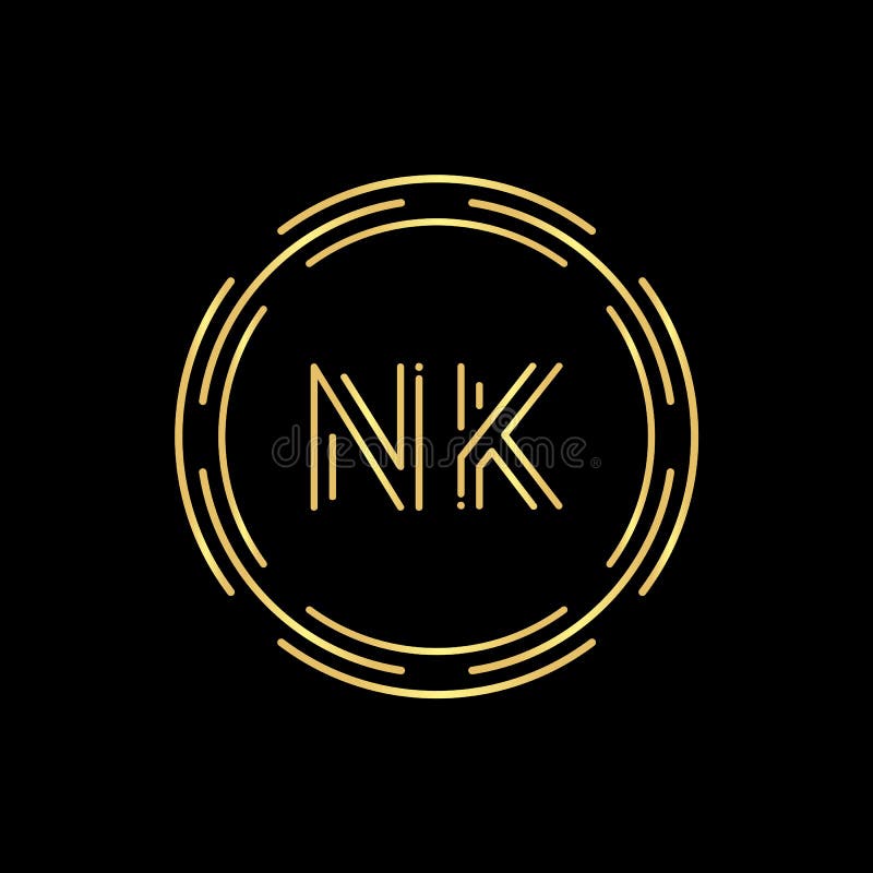 Initial Letter NK Logo Design Vector Template. Digital Abstract NK ...