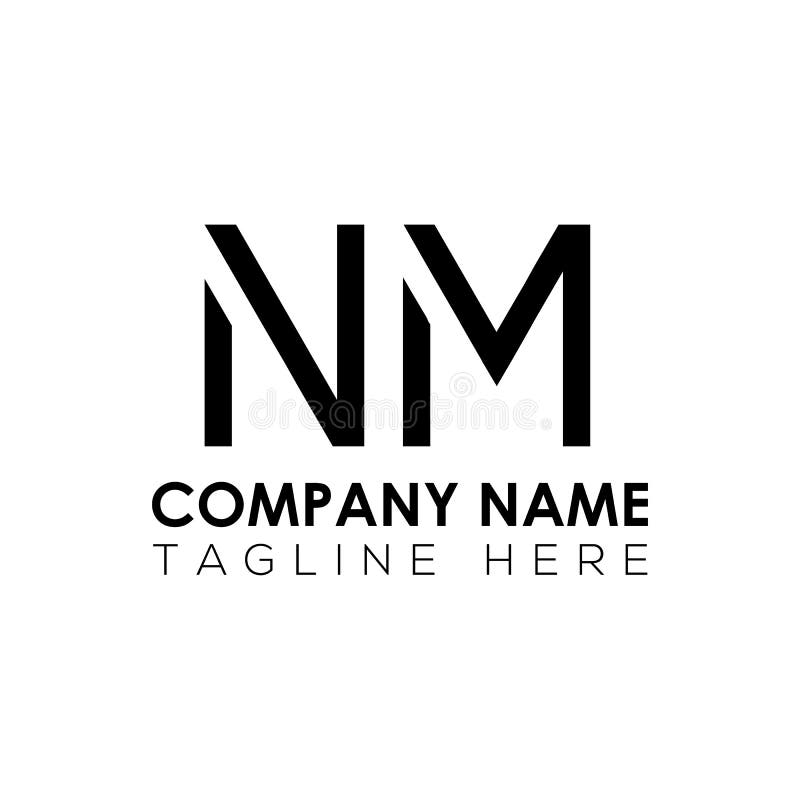 Initial Letter NM Logo Design Vector Template. Creative Abstract NM ...