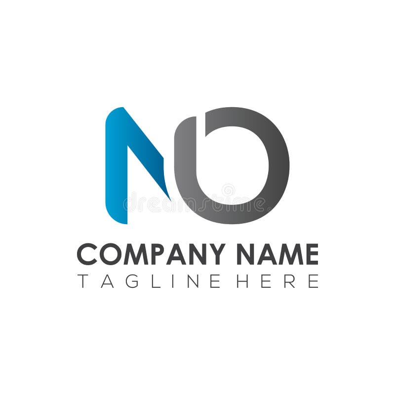 Initial Letter NO Logo Design Vector Template. Creative Abstract NO ...