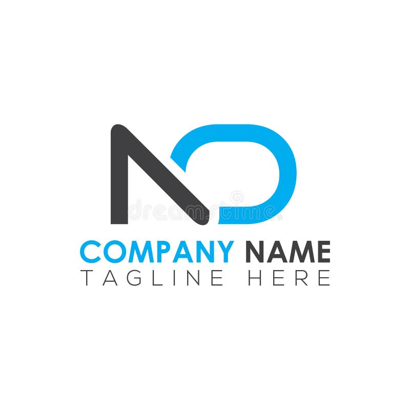 Initial Letter NO Logo Design Vector Template. Creative Abstract NO ...