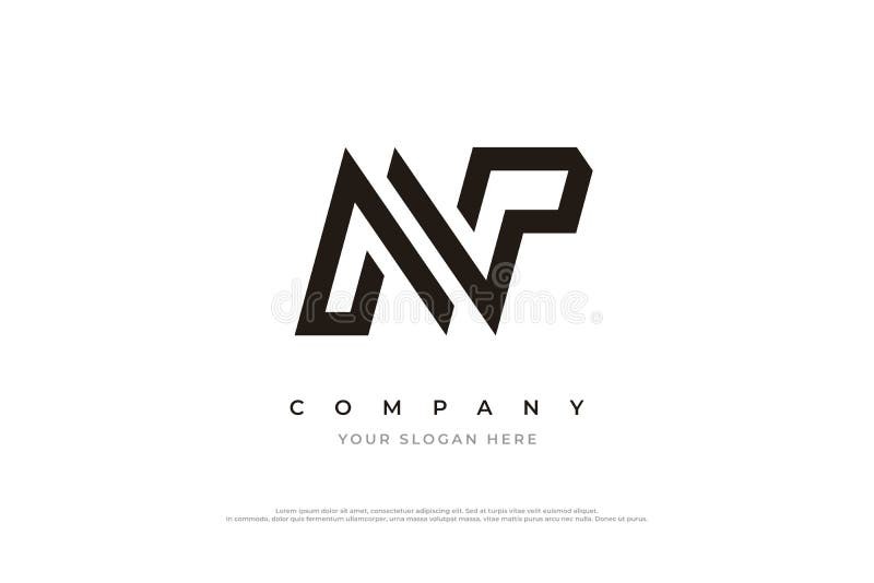Initial Letter NP Monogram Logo Design Vector Stock Vector ...