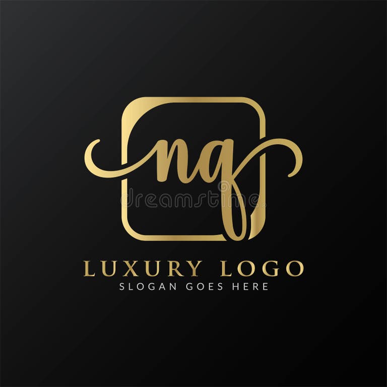 Initial Letter NQ Logo Design Vector Template. NQ Letter Logo Design ...