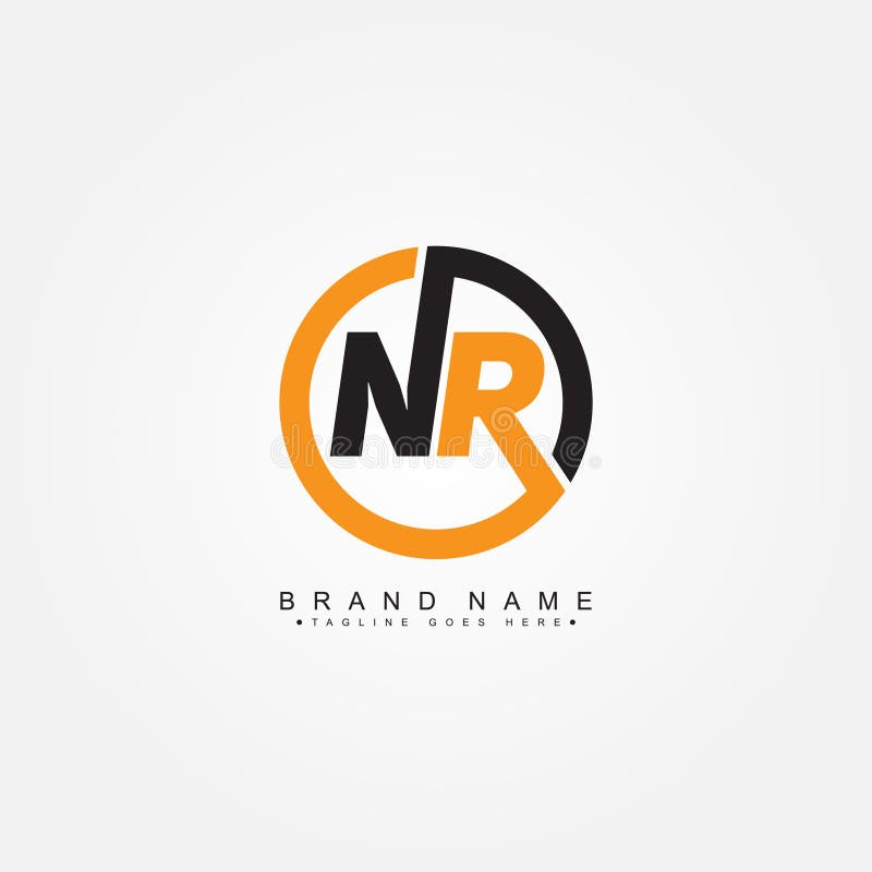 Initial Letter NR Logo - Simple Business Logo Stock Vector ...