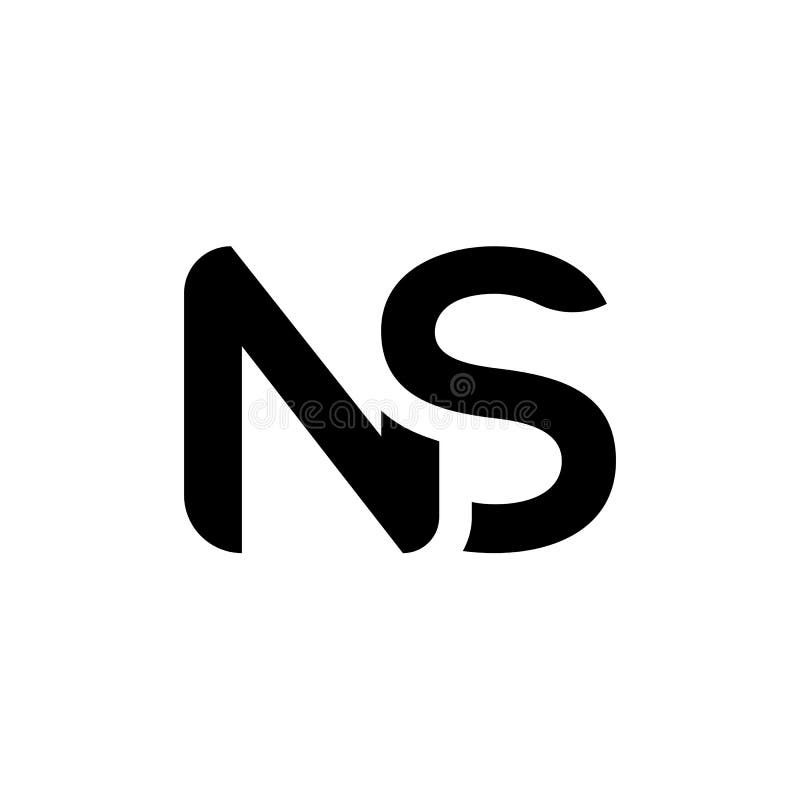 Initial Letter NS Logo Design Vector Template. Creative Abstract NS ...