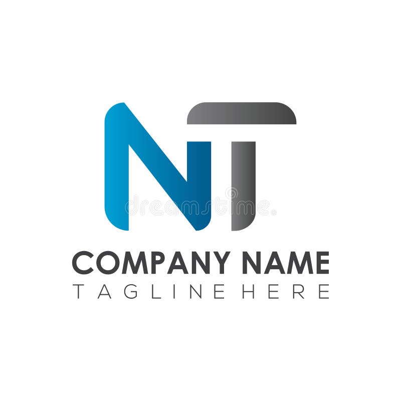 Initial Letter NT Logo Design Vector Template. Creative Abstract NT ...