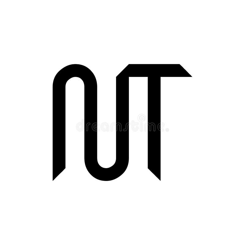 Initial Letter NT Logo Design Vector Template. Creative Abstract NT ...