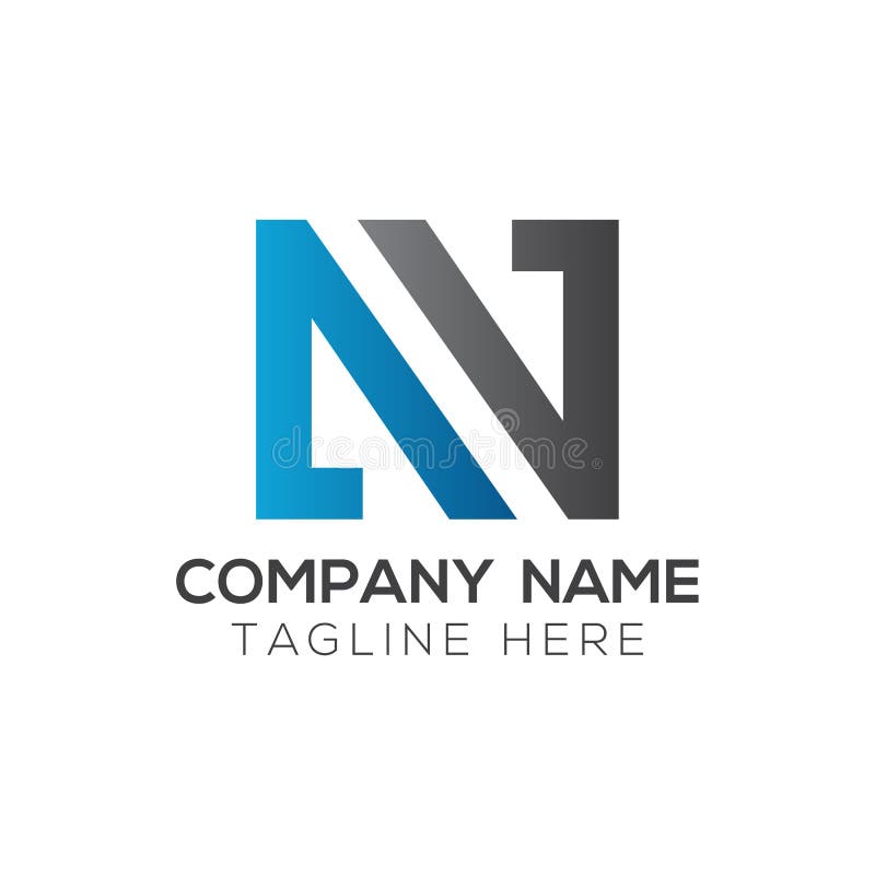 Initial Letter NV Logo Design Vector Template. Creative Abstract NV ...