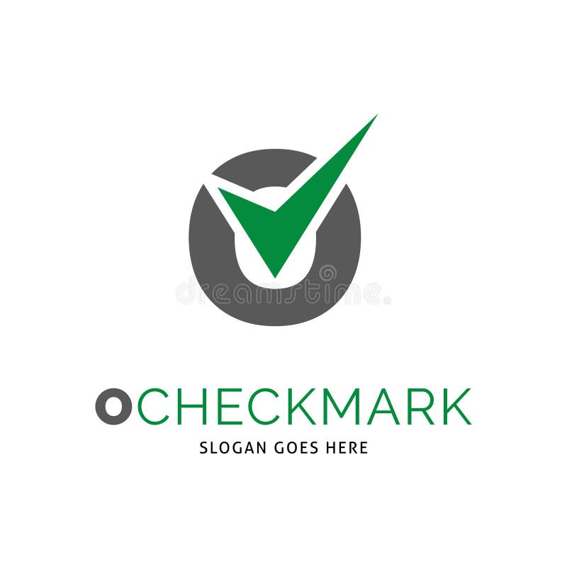 Initial Letter O Checkmark Icon Vector Logo Template Illustration ...