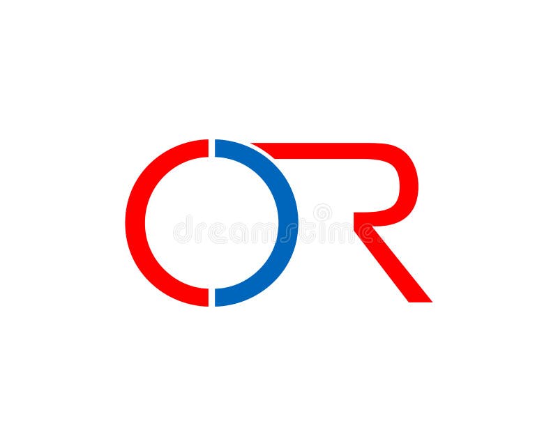 Initial Letter O & R Logo Template Vector Stock Vector - Illustration ...