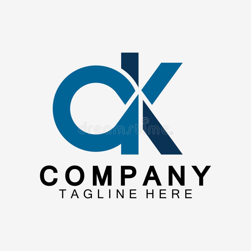 Initial Letter OK Logo Design Vector Template Stock Vector ...