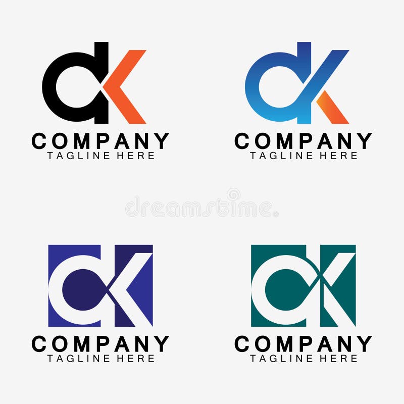 Initial Letter OK Logo Design Vector Template Stock Illustration ...