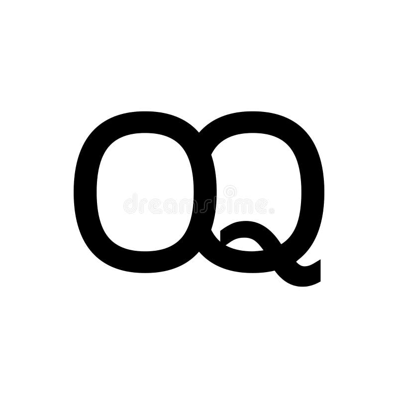 Initial Letter OQ Logo Design Vector Template. Abstract Letter Minimal ...