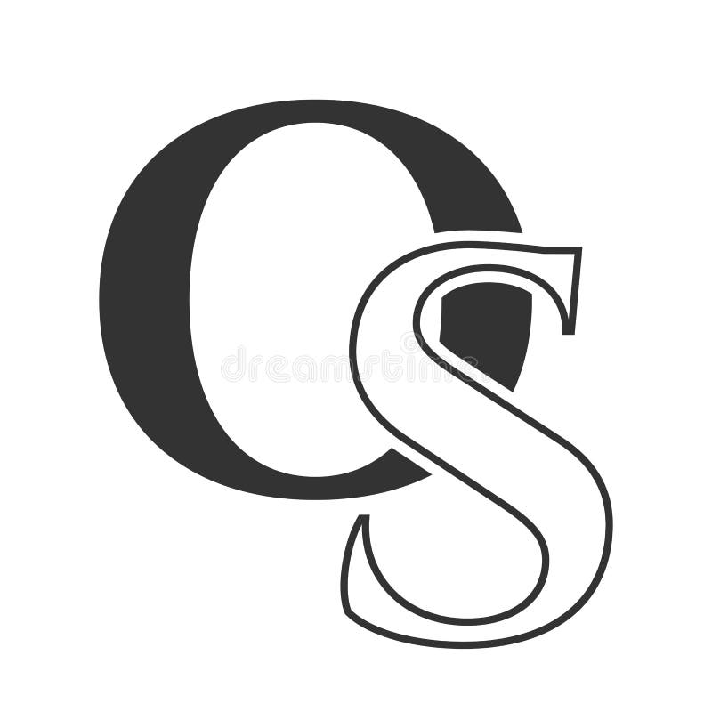 Initial Letter so, OS Logo Design Template. Monogram Letter OS Luxury ...