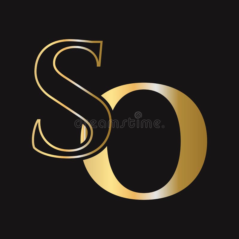 Initial Letter so, OS Logo Design Vector Template. Monogram so Logotype ...