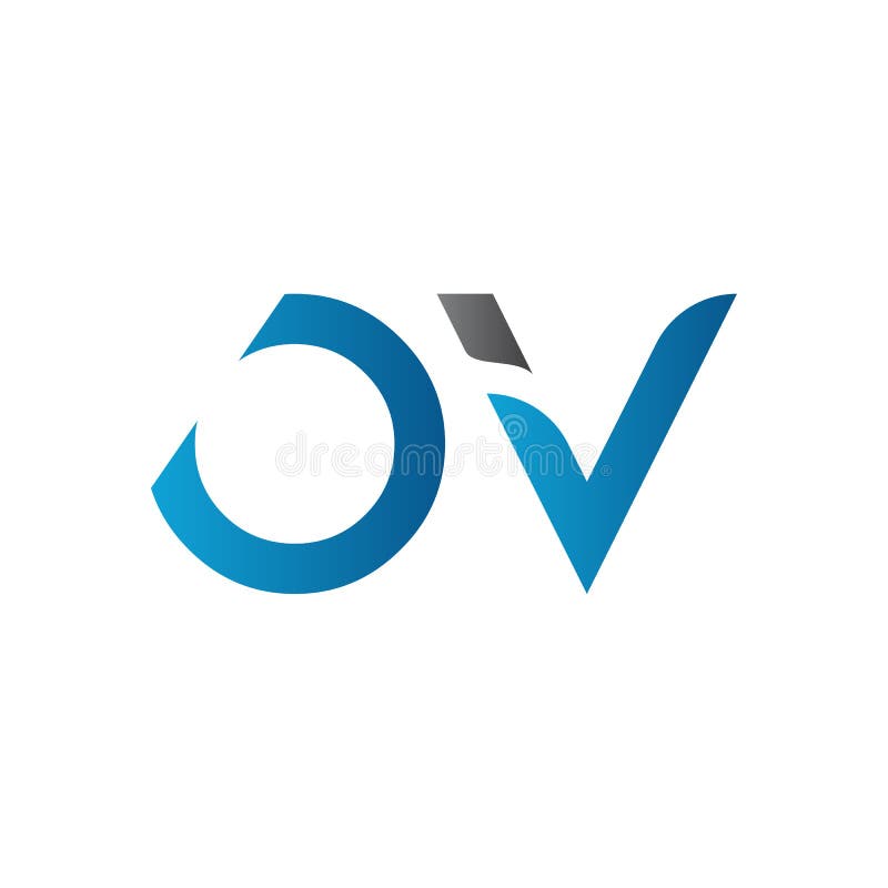 Initial Letter OV Logo Design Vector Template. Abstract Letter Minimal ...