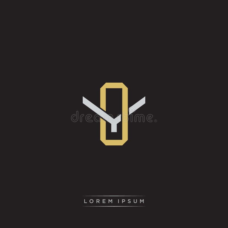 Initial Letter Overlapping Interlock Logo Monogram Line Art Style Stock ...