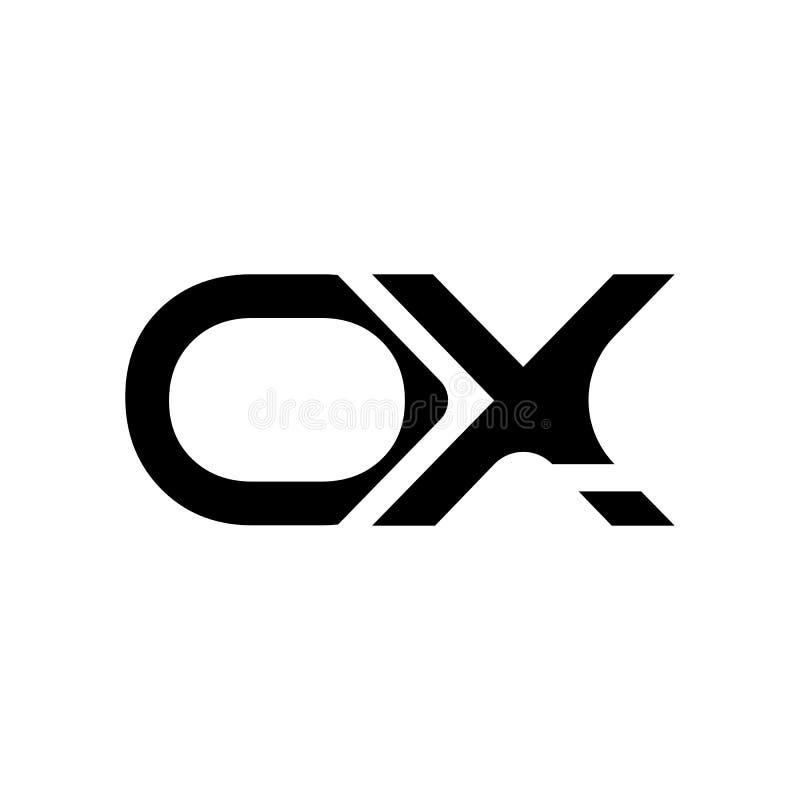 Initial Letter OX Logo Design Vector Template. Abstract Letter Minimal ...