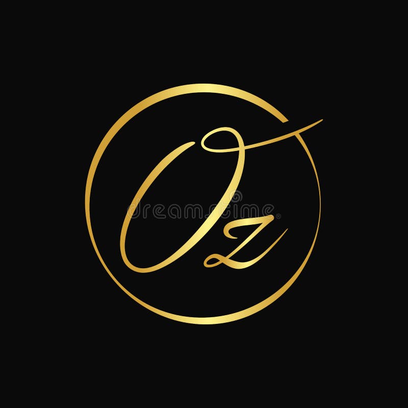 Initial Letter OZ Logo Design Vector Template. Abstract Letter Minimal ...