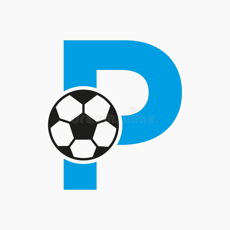 Initial Letter P Soccer Logo. Football Logo Design Vector Template ...