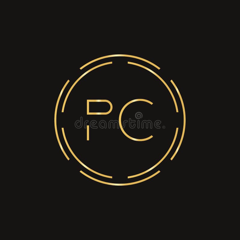 Initial Letter PC Logo Design Vector Template. PC Letter Logo Design ...