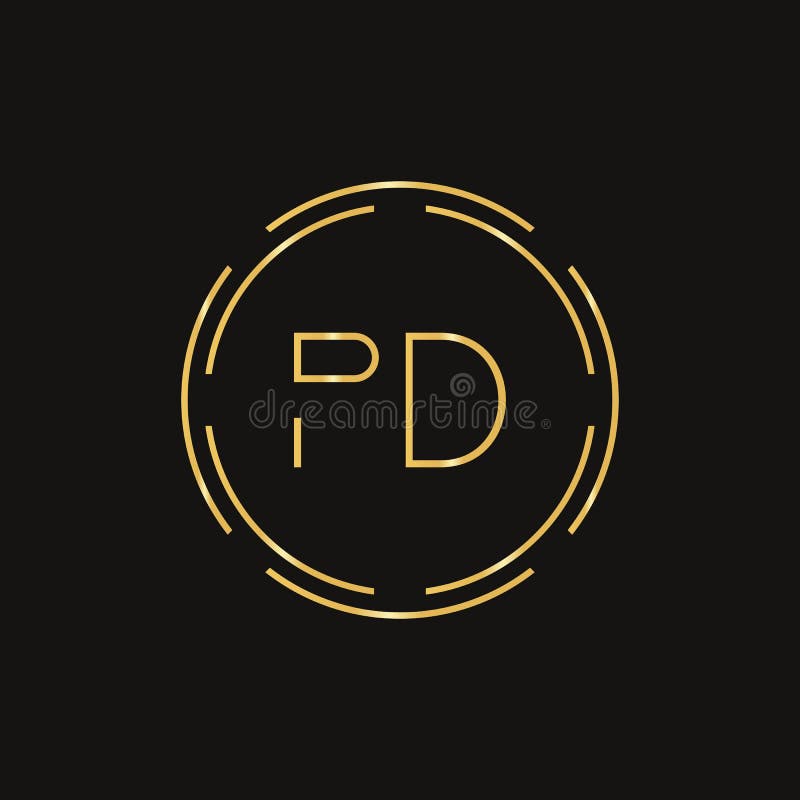 Initial Letter PD Logo Design Vector Template. PD Letter Logo Design ...