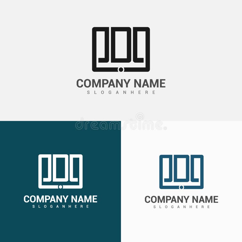 Initial Letter PDP Logo Template Design. Stock Vector - Illustration of ...