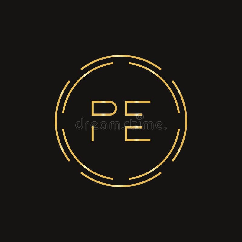 Initial Letter PE Logo Design Vector Template. PE Letter Logo Design ...