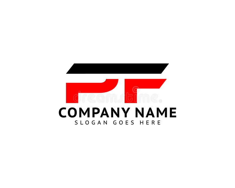 Initial Letter PF Logo Template Design Stock Vector - Illustration of ...