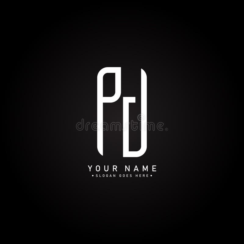 Initial Letter PJ Logo - Simple Business Logo for Alphabet P and J ...