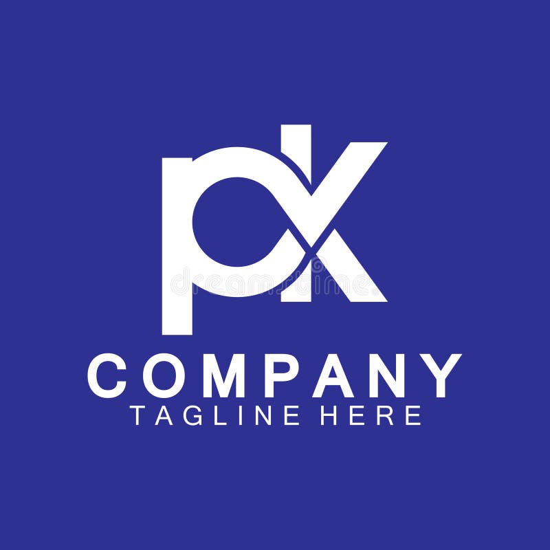Initial Letter PK Logo Design Vector Template Stock Vector ...