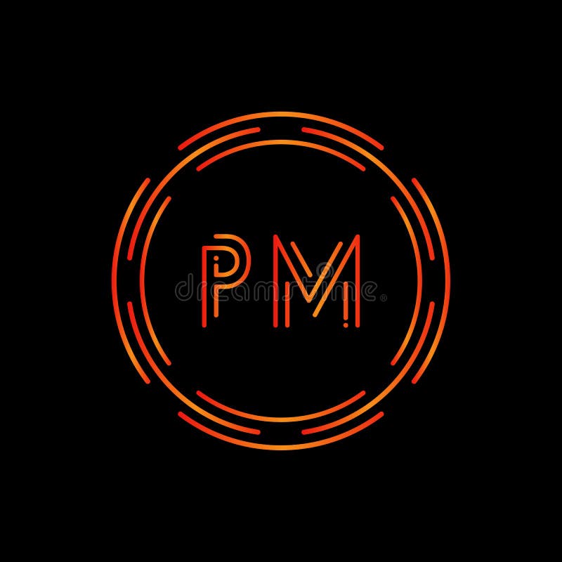Initial Letter PM Logo Design Vector Template. PM Letter Logo Design ...