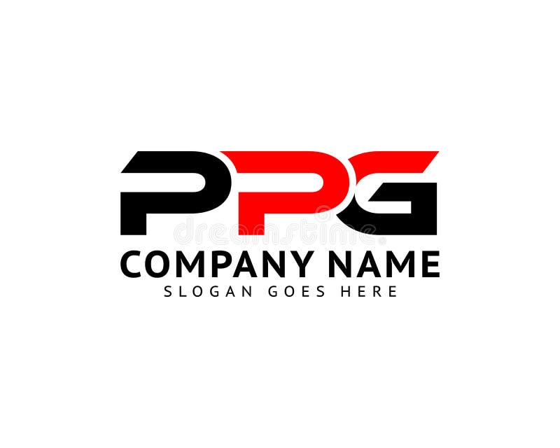 Initial Letter PPG Logo Template Design Stock Vector - Illustration of ...