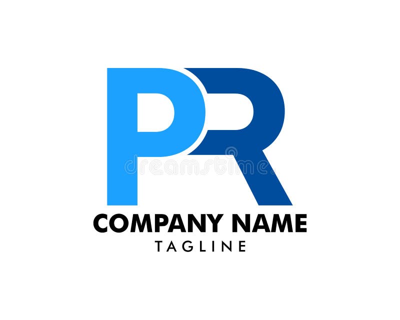 Initial Letter PR Logo Template Design Stock Vector - Illustration of ...