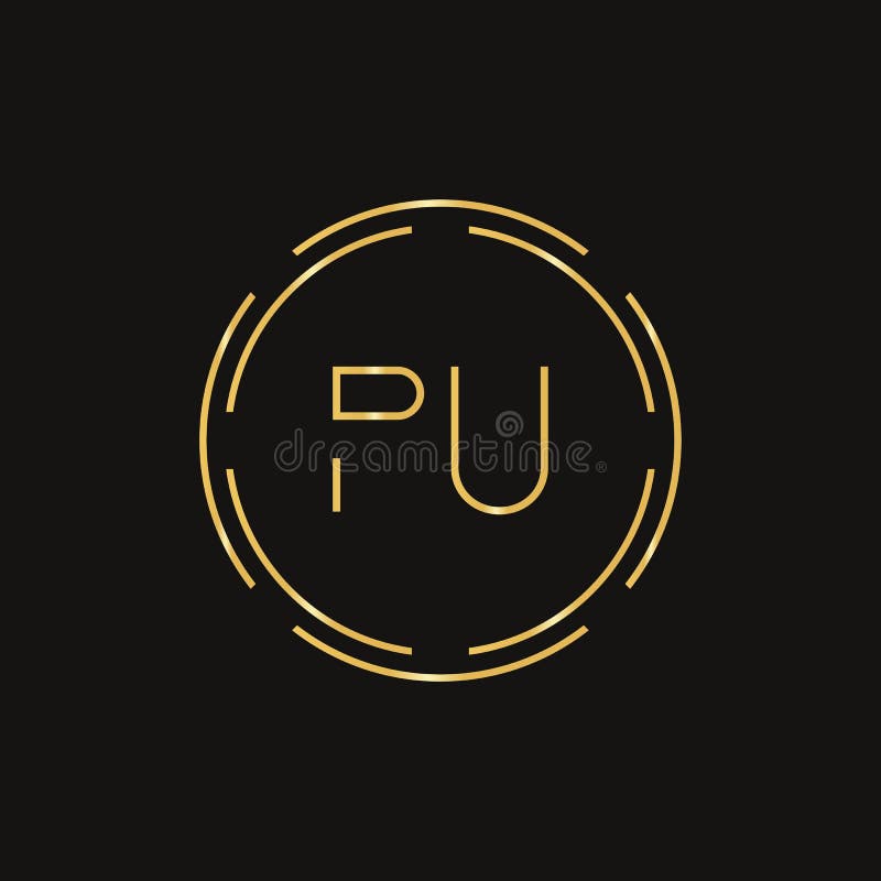 Initial Letter PU Logo Design Vector Template. PU Letter Logo Design ...