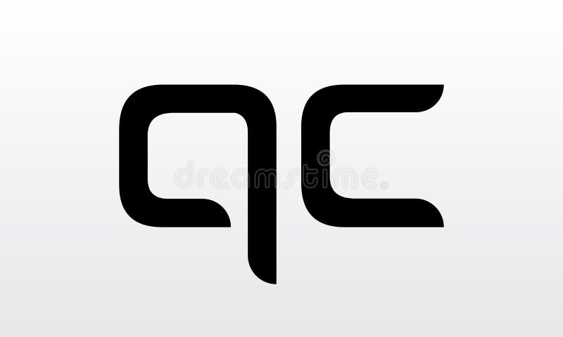 Initial Letter QC Logo Design with Creative Modern Business Typography ...