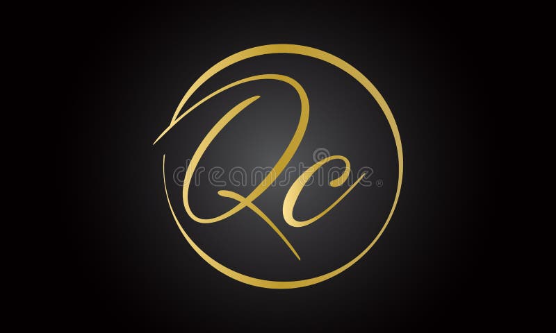 Initial Letter QC Logo Design with Creative Modern Business Typography ...