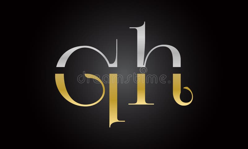 Initial Letter QH Logo Design with Modern Business Typography Vector ...